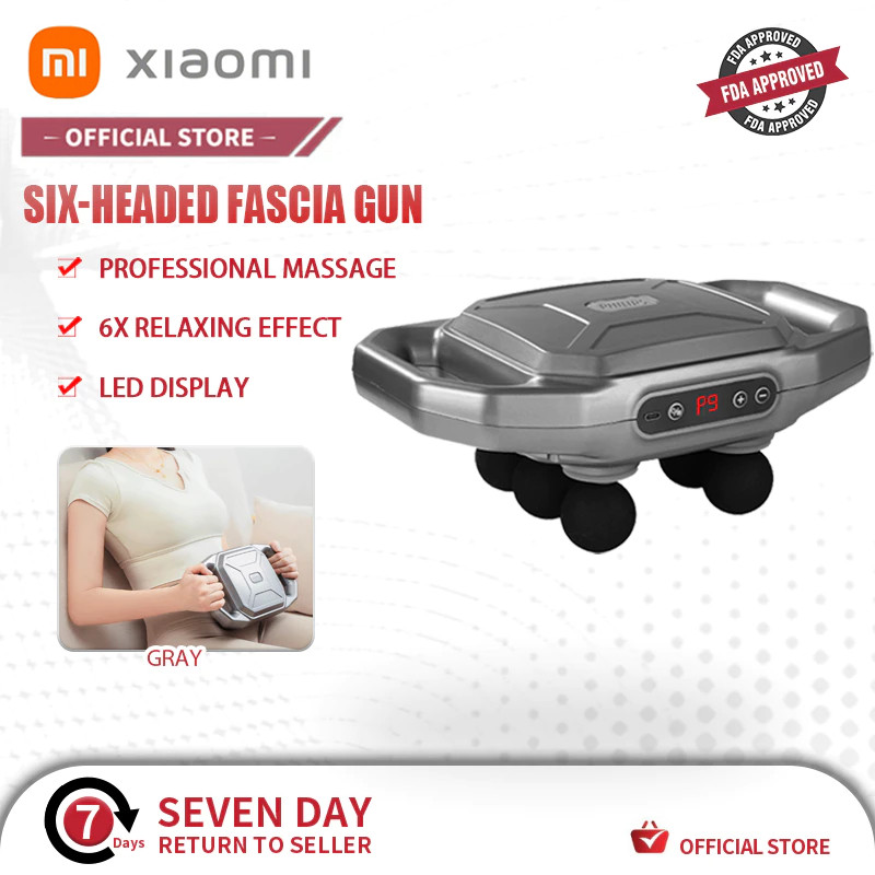 xiaomi massager 6-head fascia gun muscle relaxation deep massage ...