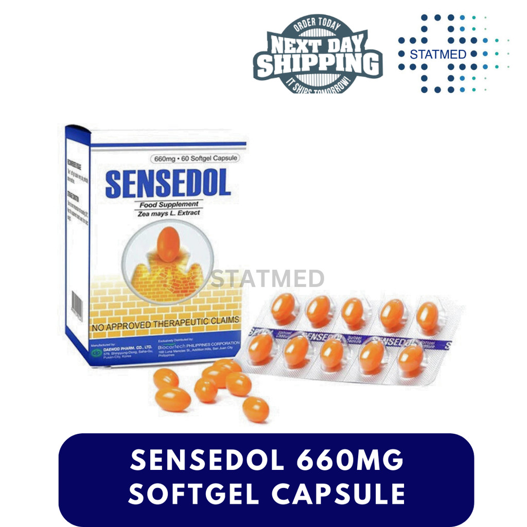Sensedol 660mg Softgel Capsule l 10 & 60 Caps | Shopee Philippines