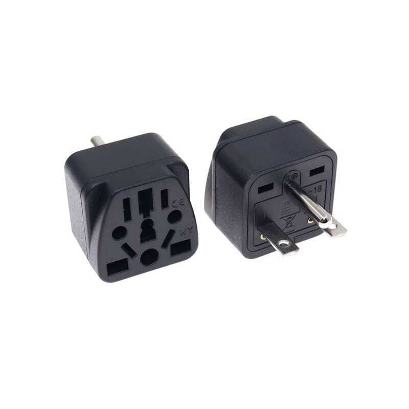 North American US NEMA 6-15P Travel Plug Adapter, Multi-Type Conversion ...