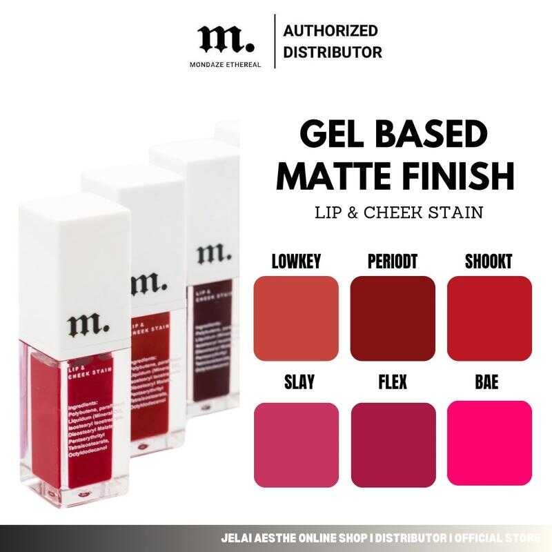 Mondaze Lip & Cheek Stain L ROLLER CHUNKY APPLICATOR Gel-Based, High ...