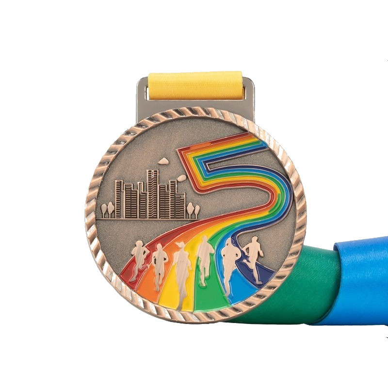 Free Ribbon, in Stock 2.75-inch Gold, Silver, and Bronze Marathon ...