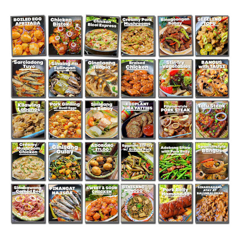 30 Pcs Colorful Dish Fridge Ref Magnet Ulam Ideas For Days D81 | Shopee ...
