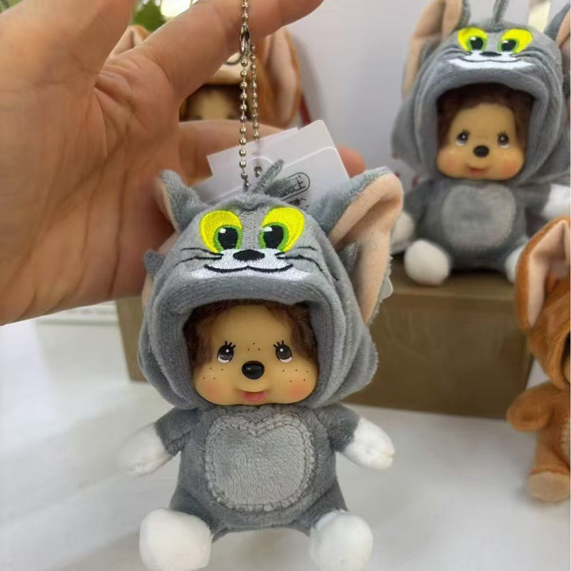Cute Little Monkey Keychain Plush Monchhichi Fashion Backpack Pendant ...