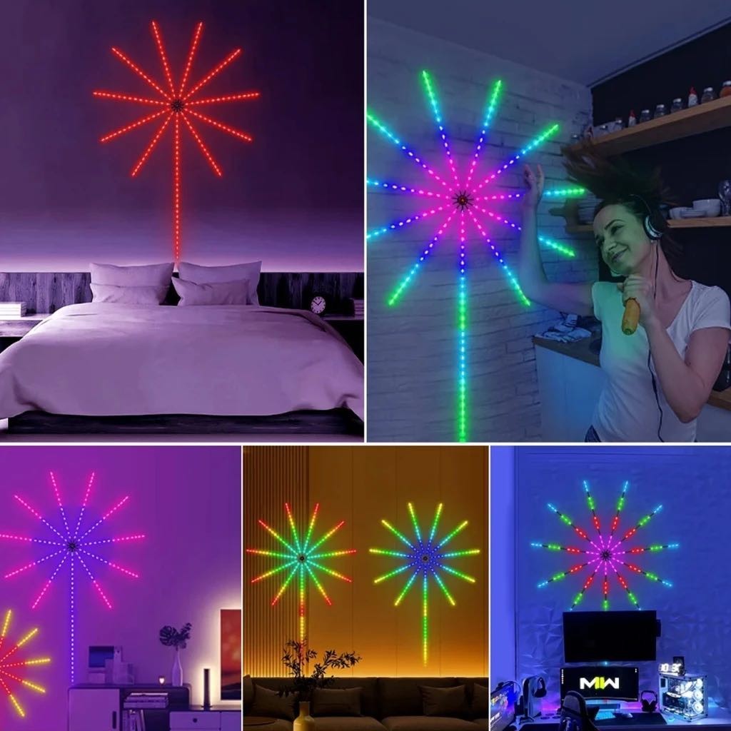 Christmas Lights LED fireworks Fairy Lights Christmas lights outdoor ...