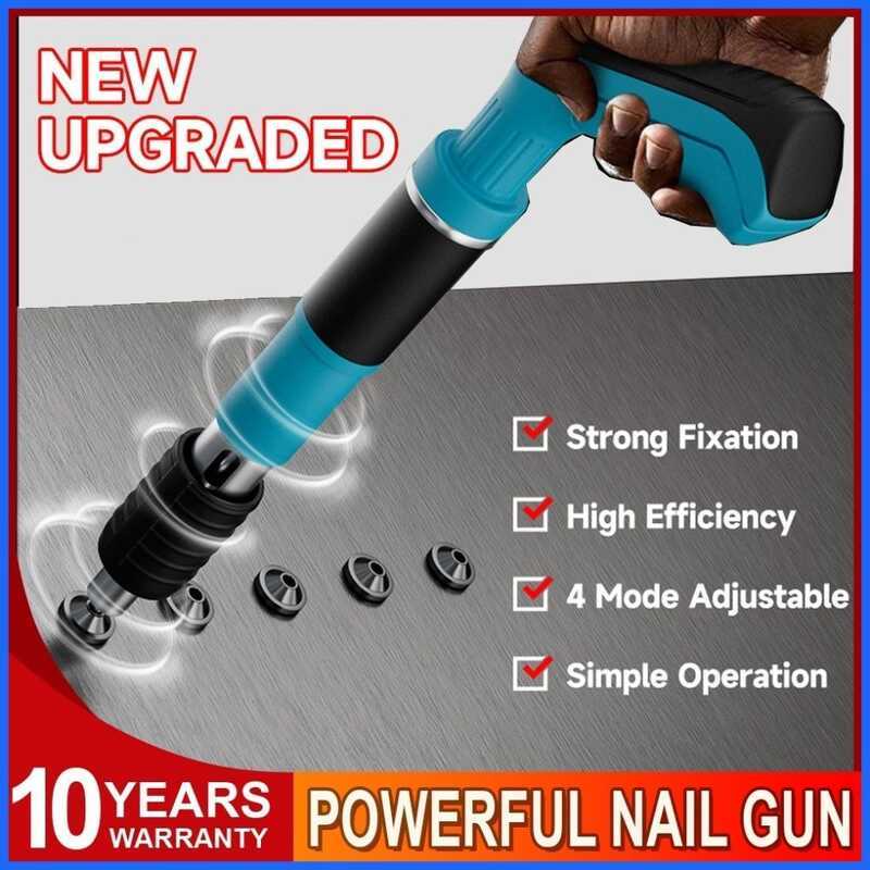 Home Electric Nail Steel Rebiter Rivet Tools Tufting Tacker Gun For ...