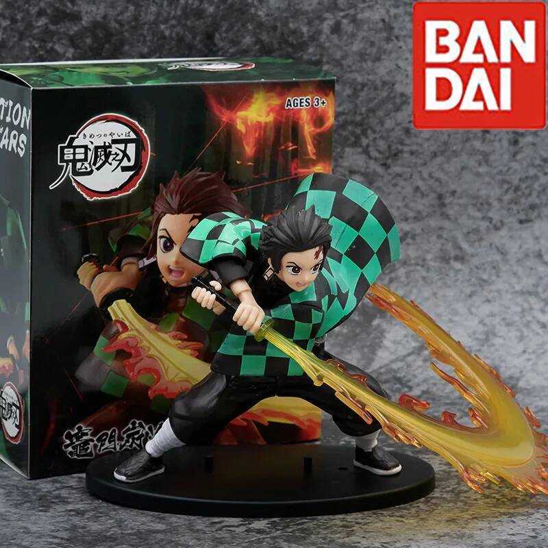 Demon Slayer: Kimetsu No Yaiba Figure Tanjiro S Zenitsu Flame Pillar ...