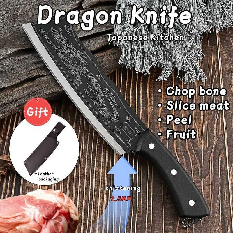 Black Dragon Heavy Duty Made Itak Steel Set Kitchenn Japan Original ...