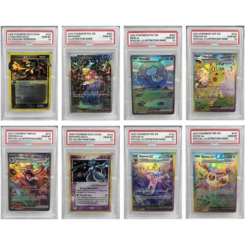 Y Self Made PTCG English Charizard Mew Mewtwo Magikarp Rating Diy Copy ...