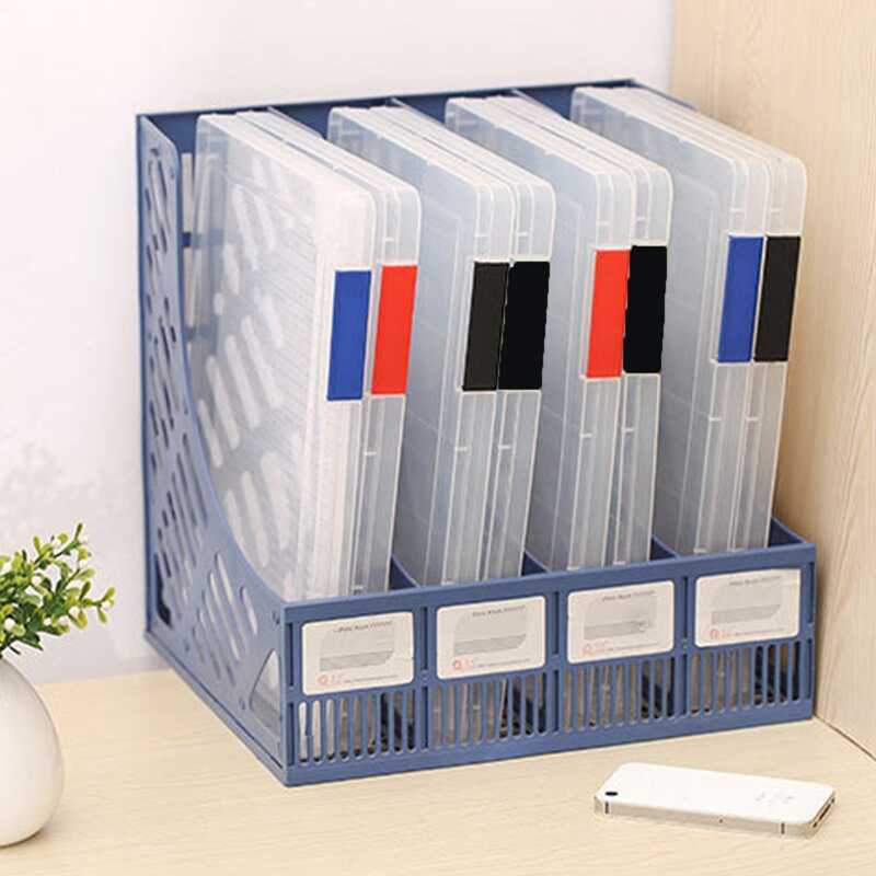 A4/A5 Plastic Portable Case Document File Transparent Organizer Box ...