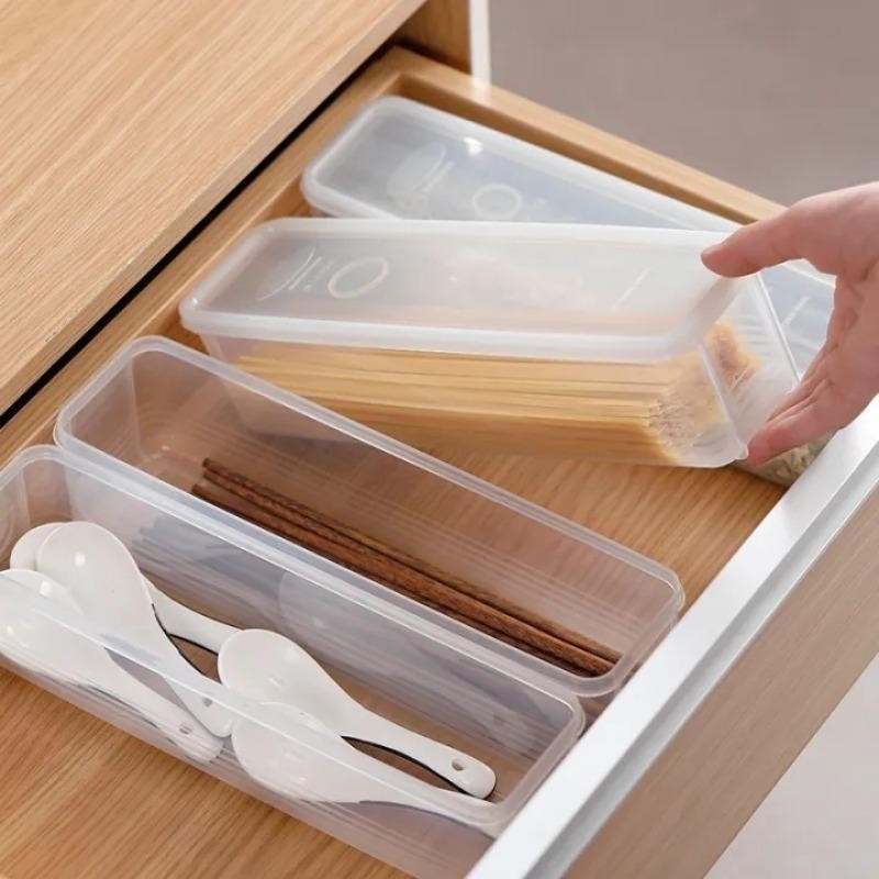 3pcs Transparent Noodle Spaghetti Box / Food Fresh-keeping Container ...