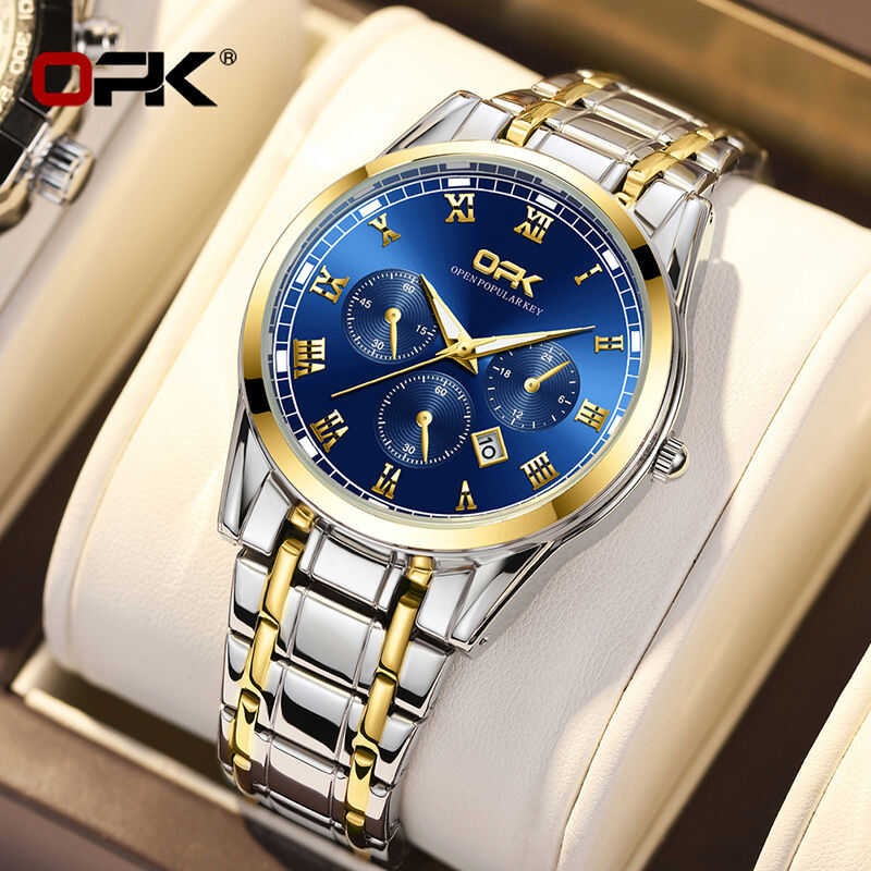OPK Watch For Men Waterproof Original Quartz Stainless Luminous ...