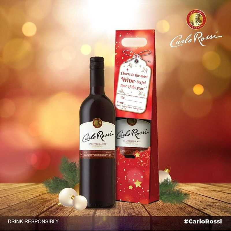 035 CARLO ROSSI 750Ml RED WINE WITH GIFT BOX / /Giveaways 7 | Shopee ...