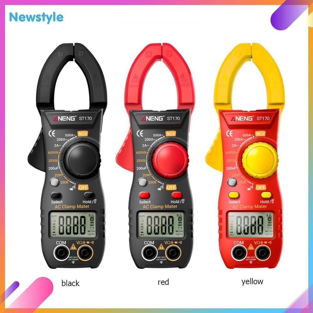 ANENG ST170 Professional Digital Clamp Meter DC/AC Current Multimeter ...