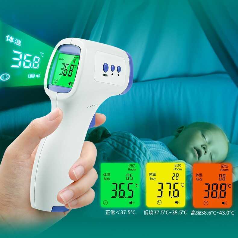 Aoges Medical Infrared Thermometer Forehead Thermometer Intelligent Red ...