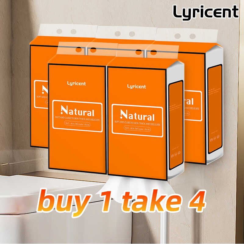 COD [5Packs] New Design Orange 4 Ply Wall Pull Down Native Wood Pulp ...