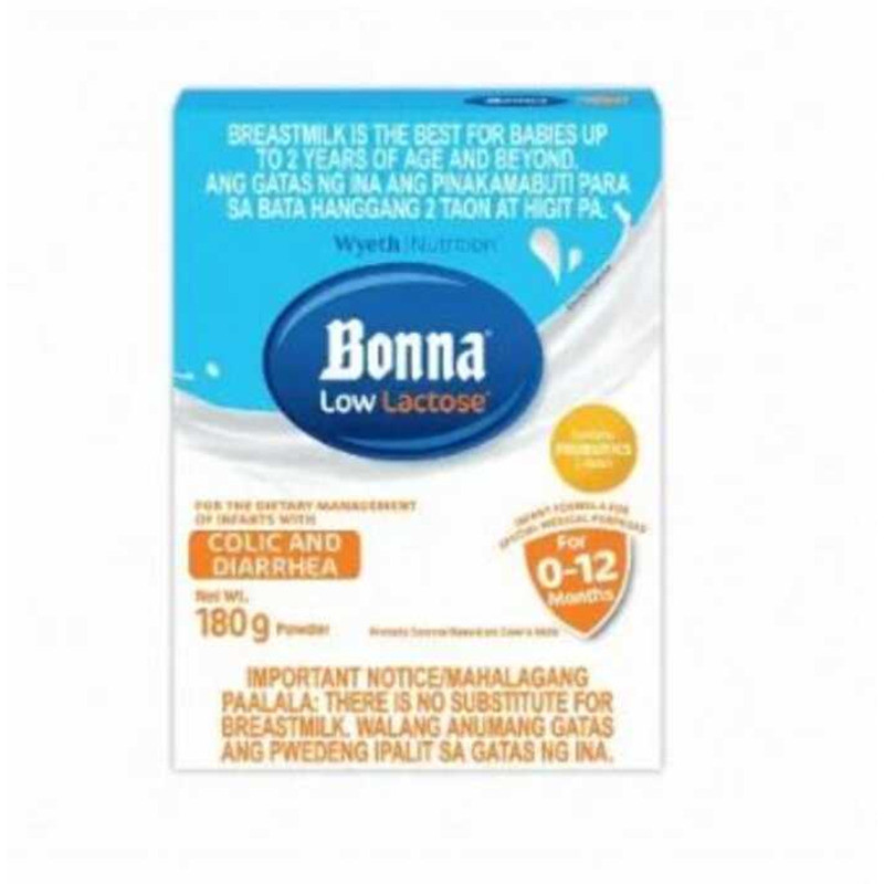 BONNA Low Lactose Stage 1 Infant Formula Milk For 0 To 12 Months 180G ...