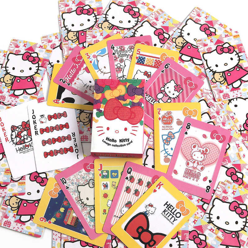 Cartoon Sanrio Playing Cards KT Anime Cinnamon Dog Pacha Dog Board Game ...