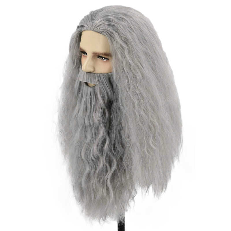 the Lord of Rings Hobbit Gandalf Wizard Wig and Beard Set Gandalf ...
