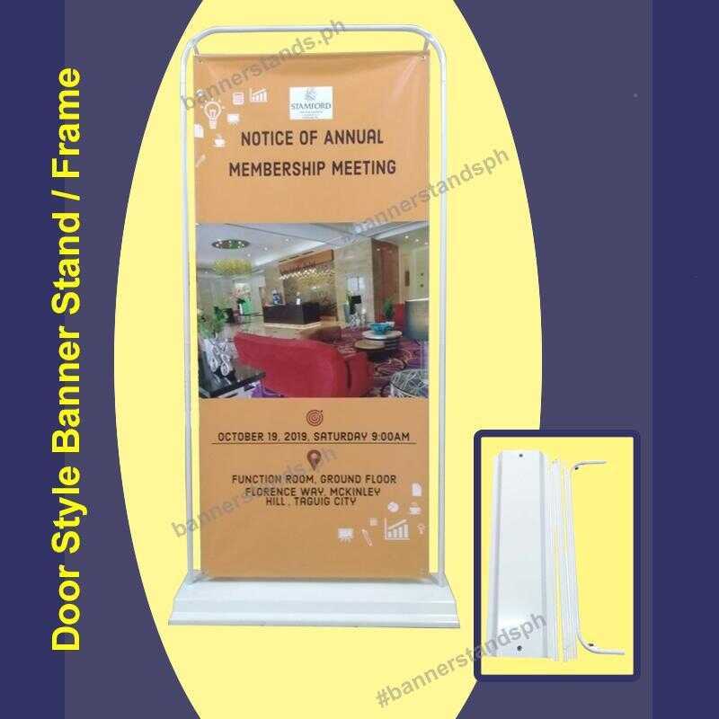Door Frame Type Banner Stand Tarpaulin Tarp Standee 80Cm X 180Cm Banner ...
