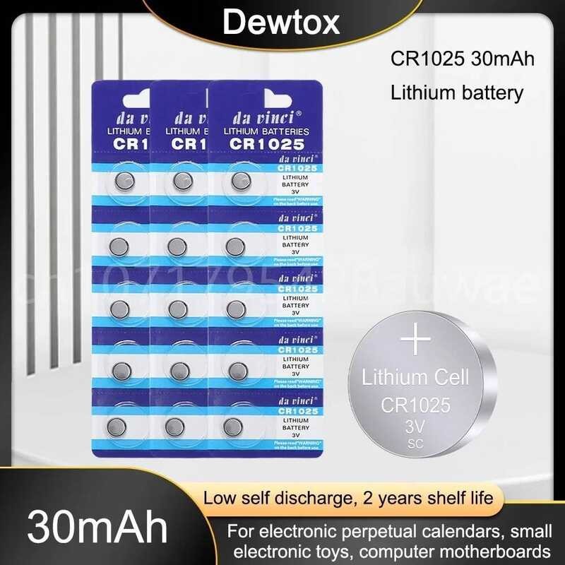 4 50-200Pcs 3 Cr1025 1025 Dl1025 Lm1025 Button Coin Cell Battery For ...