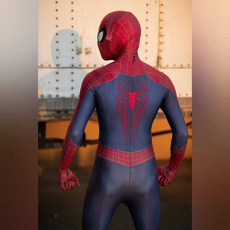 Halloween Men TASM 2 Spider Cosplay Cosplay Costume Erhero Zentai Suit ...