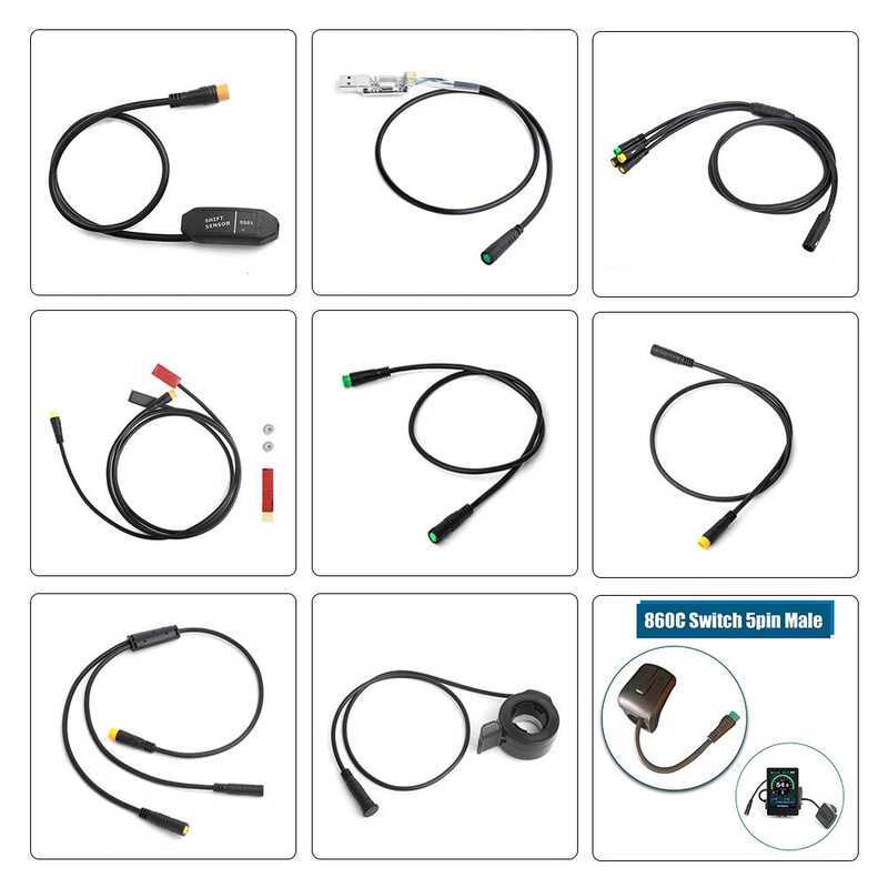 E-Bike Cable For Bafang/8Fun Motor Kits Gear USB Programming Hydraulic ...