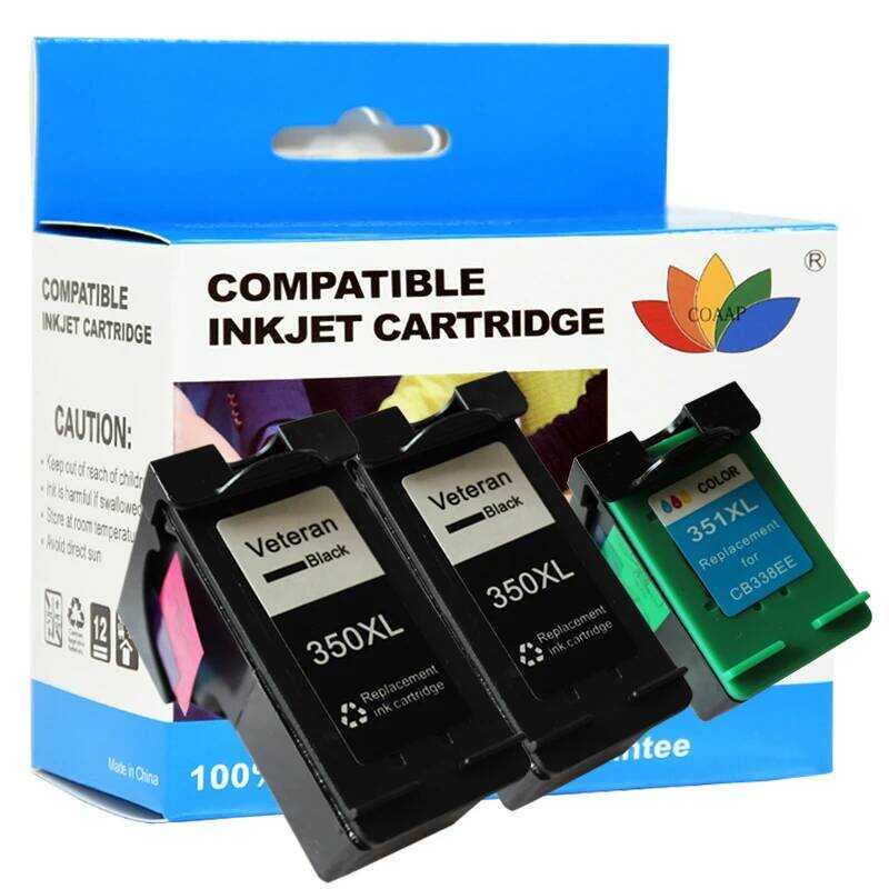 Replacement 350 351 Refilled Cartridge for Photosmart C4200 C4480 C4380 C4400 C4580 C5200 C5240 ...