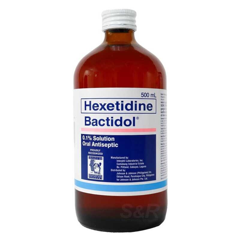 Hexetidine Bactidol Oral Antiseptic Solution 500Ml 6F3 | Shopee Philippines