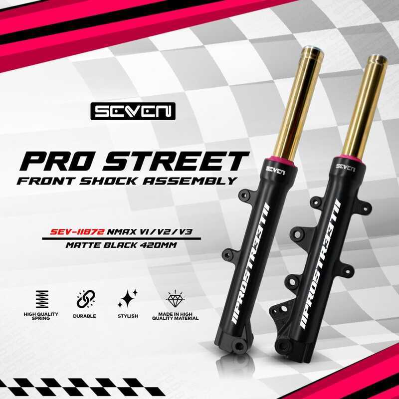 MOKOTO SEVEN SERIES PRO STREET FRONT SHOCK ABSORBER 2Pcs CLICK BEAT FI ...
