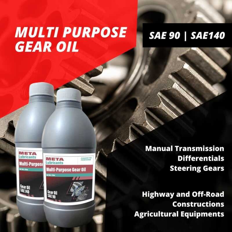 Multi-Purpose Gear Oil SAE 90 / 140 - META Lubricants 1 Liter C60 ...
