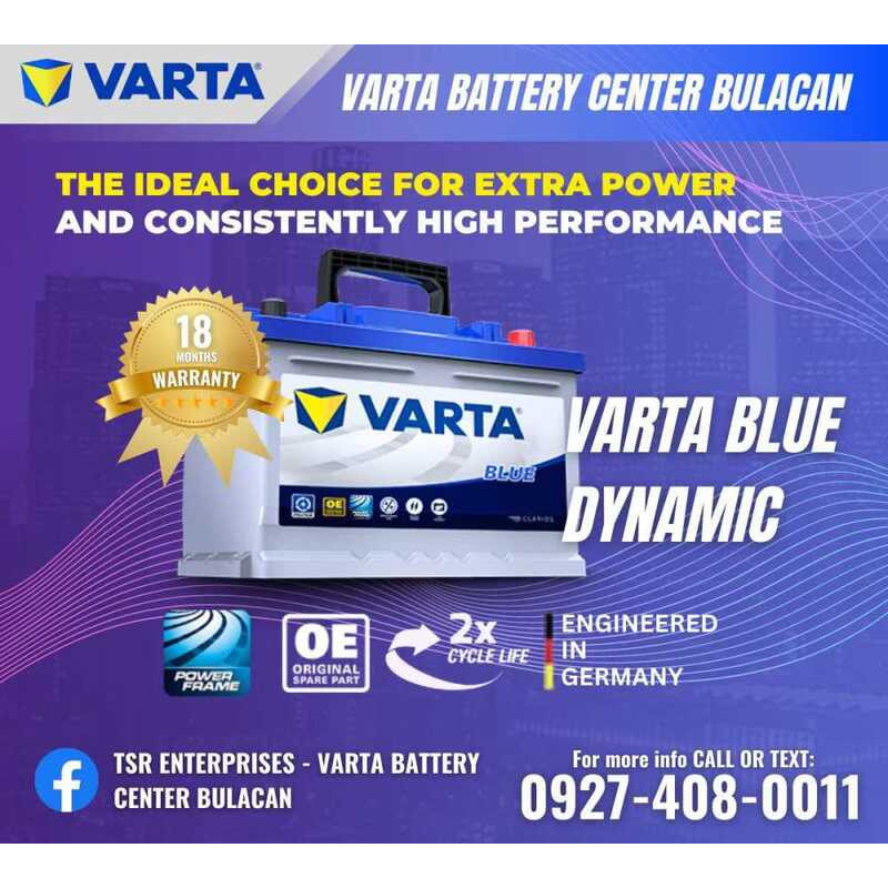 95D31r- 3Sm/N70l REVERSE Varta BLUE Maintenance Free Battery | Shopee ...