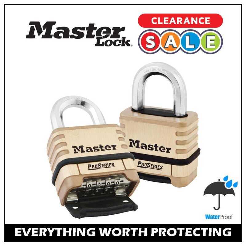 Masterlock 1175D 58Mm SHORT SHACKLE BRASS Heavy Duty Combination ...