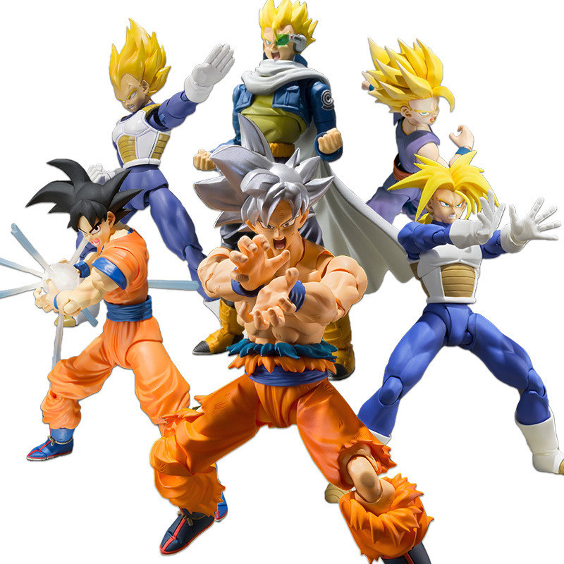 SHF Dragon Ball Movable Figures Son Goku, Vegeta, Frieza, Son Gohan ...