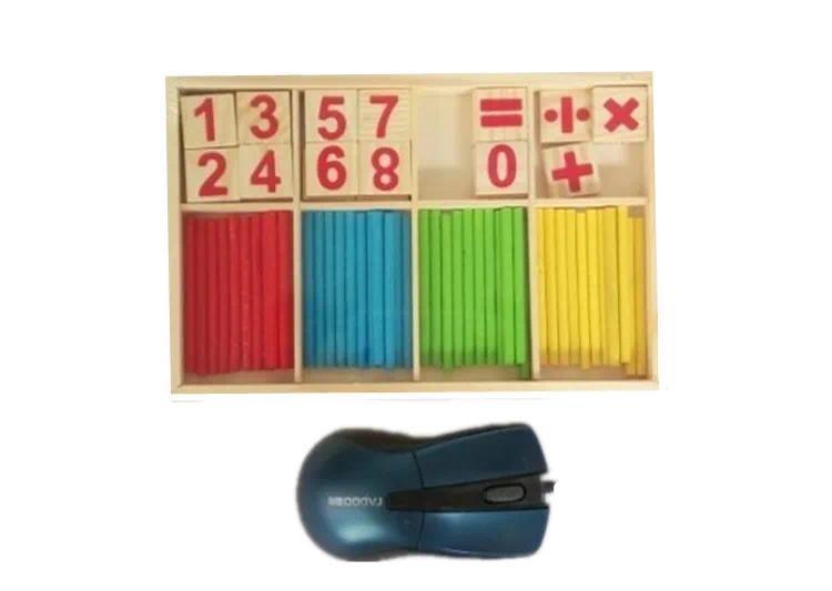 Wooden mathematical intelligence stick Counting Number Blocks and ...