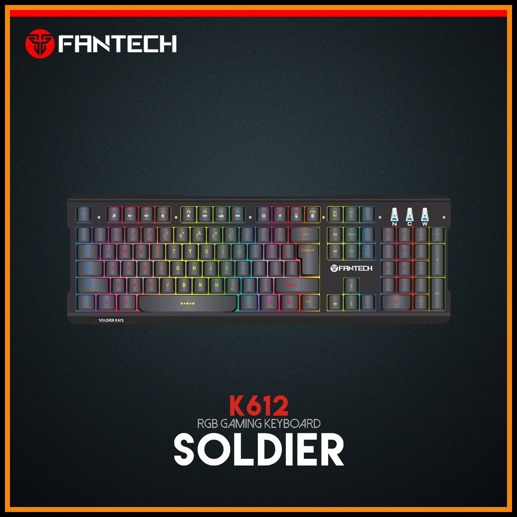 Fantech K612 Soldier RGB Spectrum Mechanical Membrane Gaming Keyboard ...
