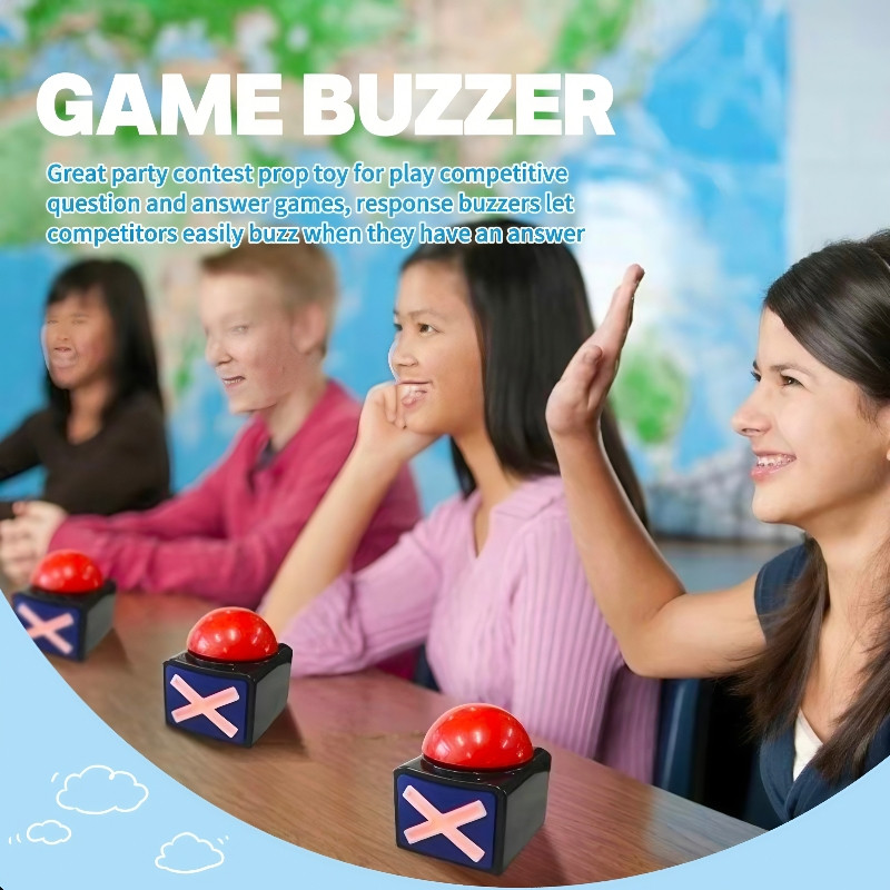 Game Answer Buzzer Alarm Button with Sound Light TriviaQuiz Got Answer ...