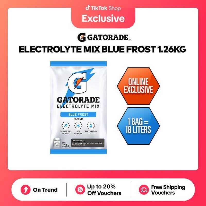 Gatorade Powder Electrolyte Mix Blue Frost 1.26Kg F37 | Shopee Philippines