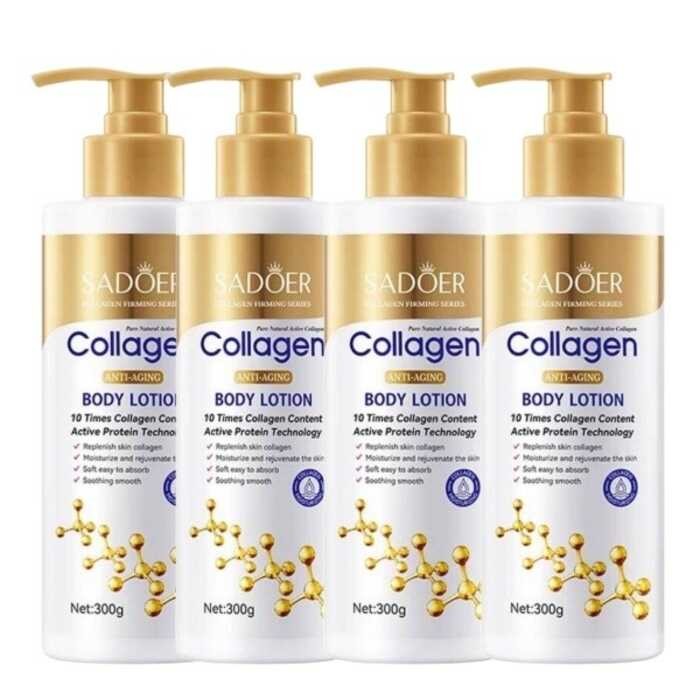 4Pc 300G Collagen Whitening Moisturizing Body Lotion Hydrating Anti ...
