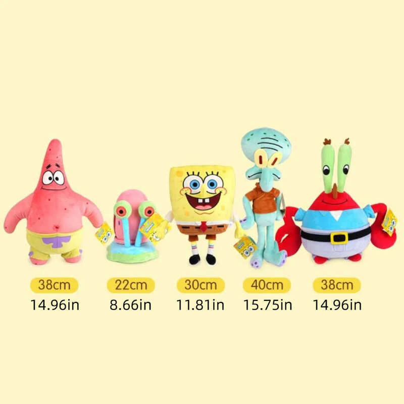 TOP YOUSHI Patrick Star Anime Plush Toys Spongebob Squarepants Mr.Krabs ...