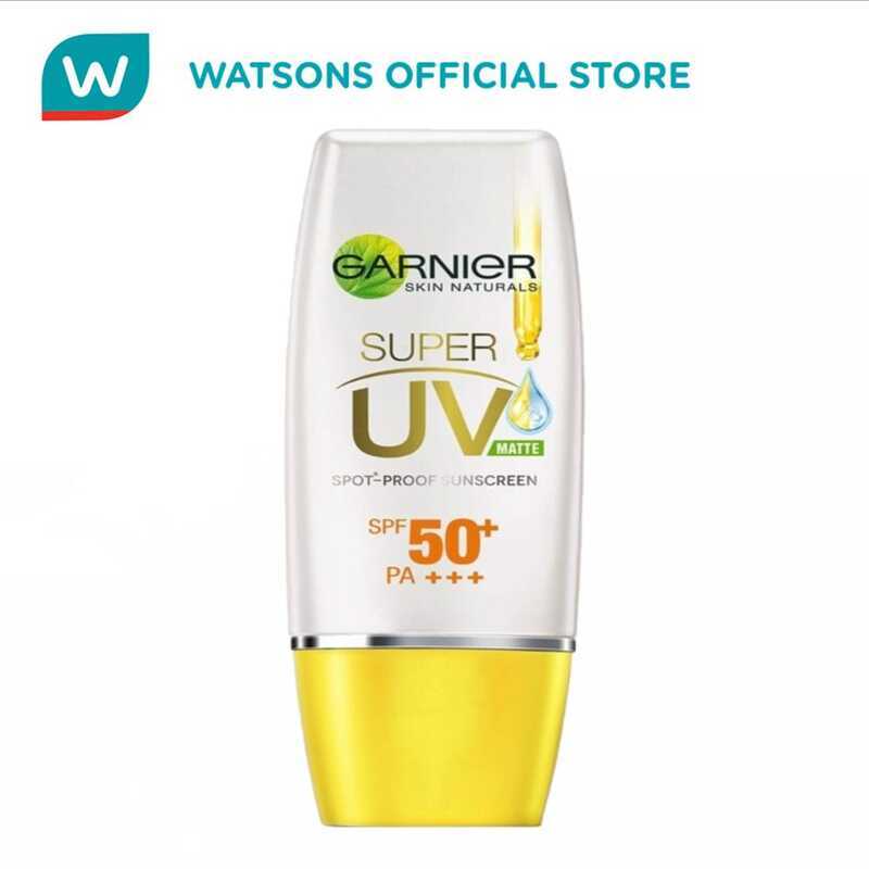 GARNIER Bright Complete Super UV Matte Spot Proof Sunscreen SPF 50 ...