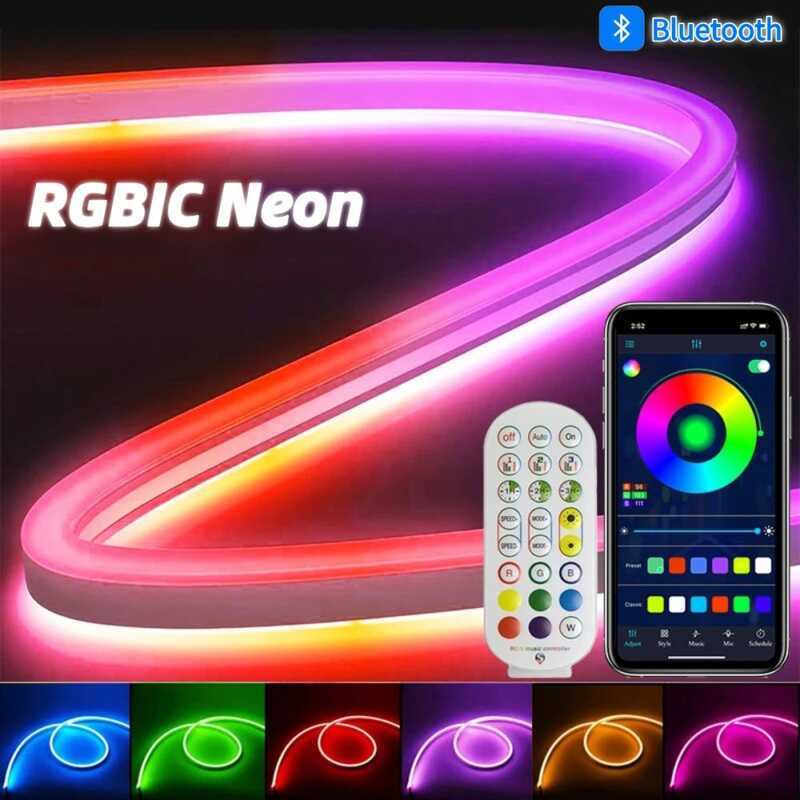 Acedeal [Support Lalamove Bulk Orders] 12V RGBIC Strip Light LED Neon ...