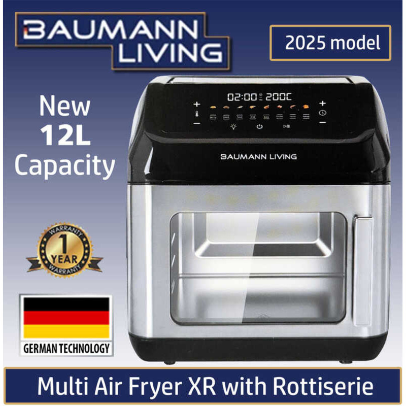 New 2025 Baumann 16In1 Multi Air Fryer XR Rotisserie, Rolling Cage ...