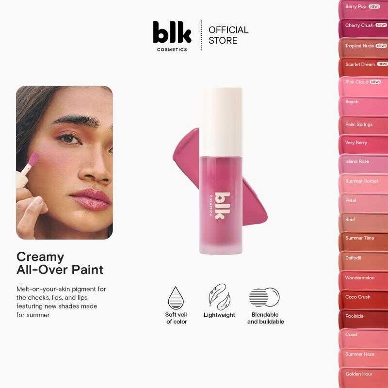 Blk Cosmetics Creamy All-Over Paint Blush/Eyeshadow/Liquid Lipstick ...