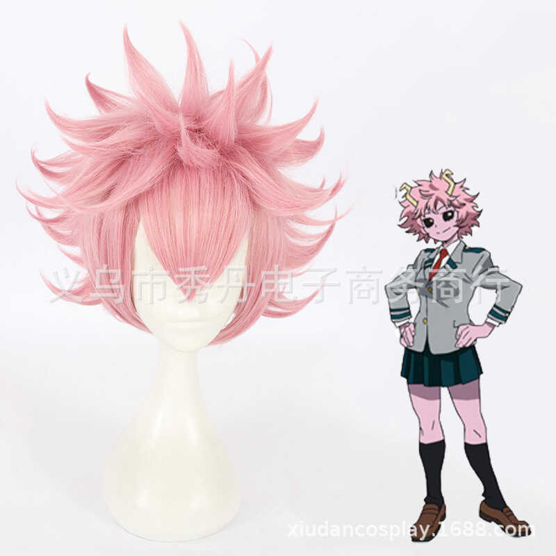 Soodan My Hero Academia Sanna Yan Pink cos Wig 378A | Shopee Philippines
