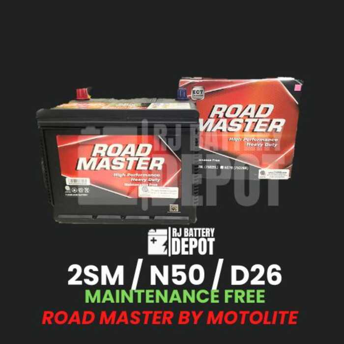 2Sm / N50 / D26 ROAD MASTER MOTOLITE BATTERY | Shopee Philippines