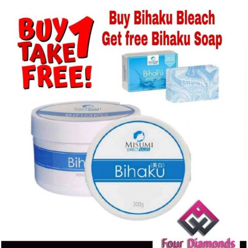 BUY 1 TAKE BIHAKU WHITENING BLEACH 300G 100%Authentic! 707 | Shopee ...