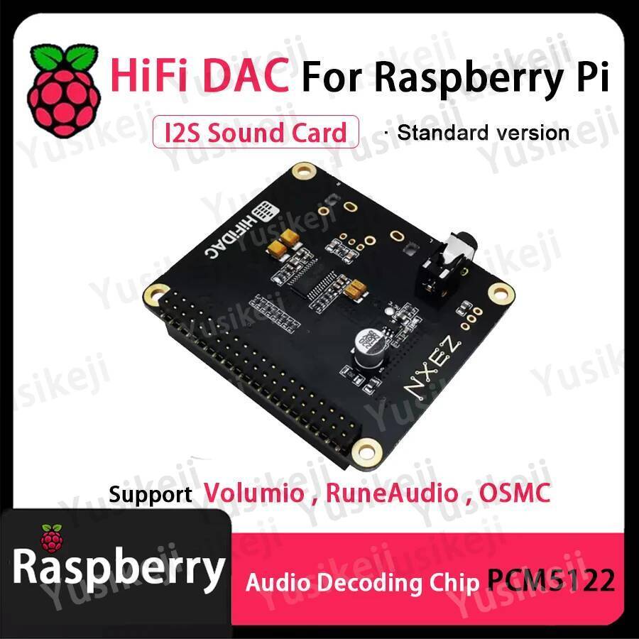 HiFi DAC I2S sound card Expansion Board V1.1 For Raspberry Pi , Volumio ...