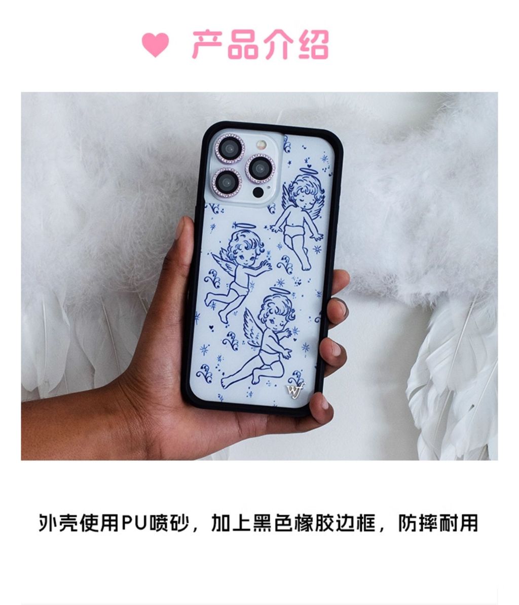 Wildflower Cherubs Phone Case For iPhone 12 13 14 15 16 Pro Max 14 15 ...
