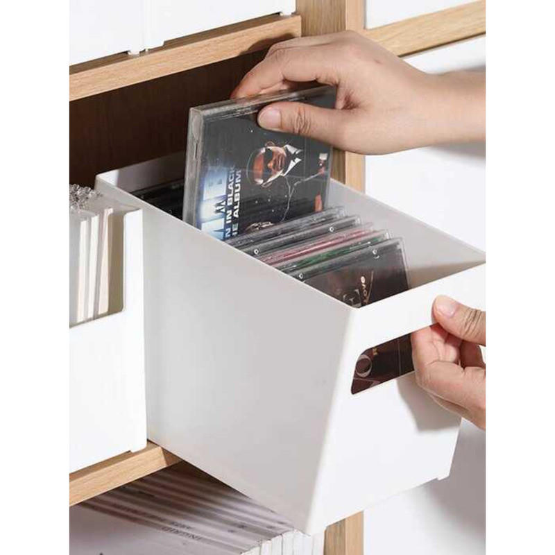 Right Angle CD Classic Organizer Old VCD Audio Disc Cabinet White ...