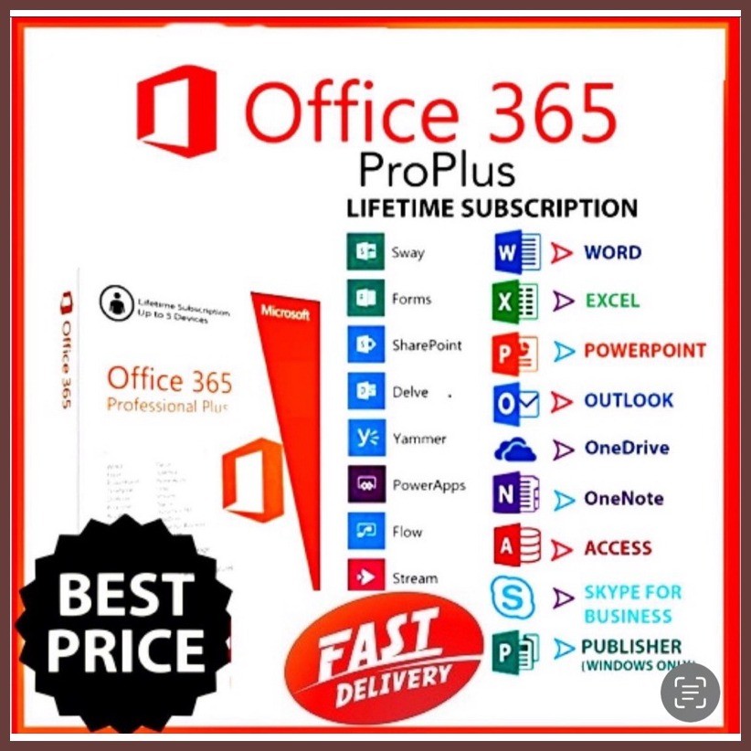 Office 365 microsoft all apps offline/online | Shopee Philippines